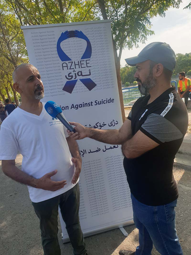 Interview with al-Ghad TV on Azhee Participation in Erbil Marathon 2019 ...
